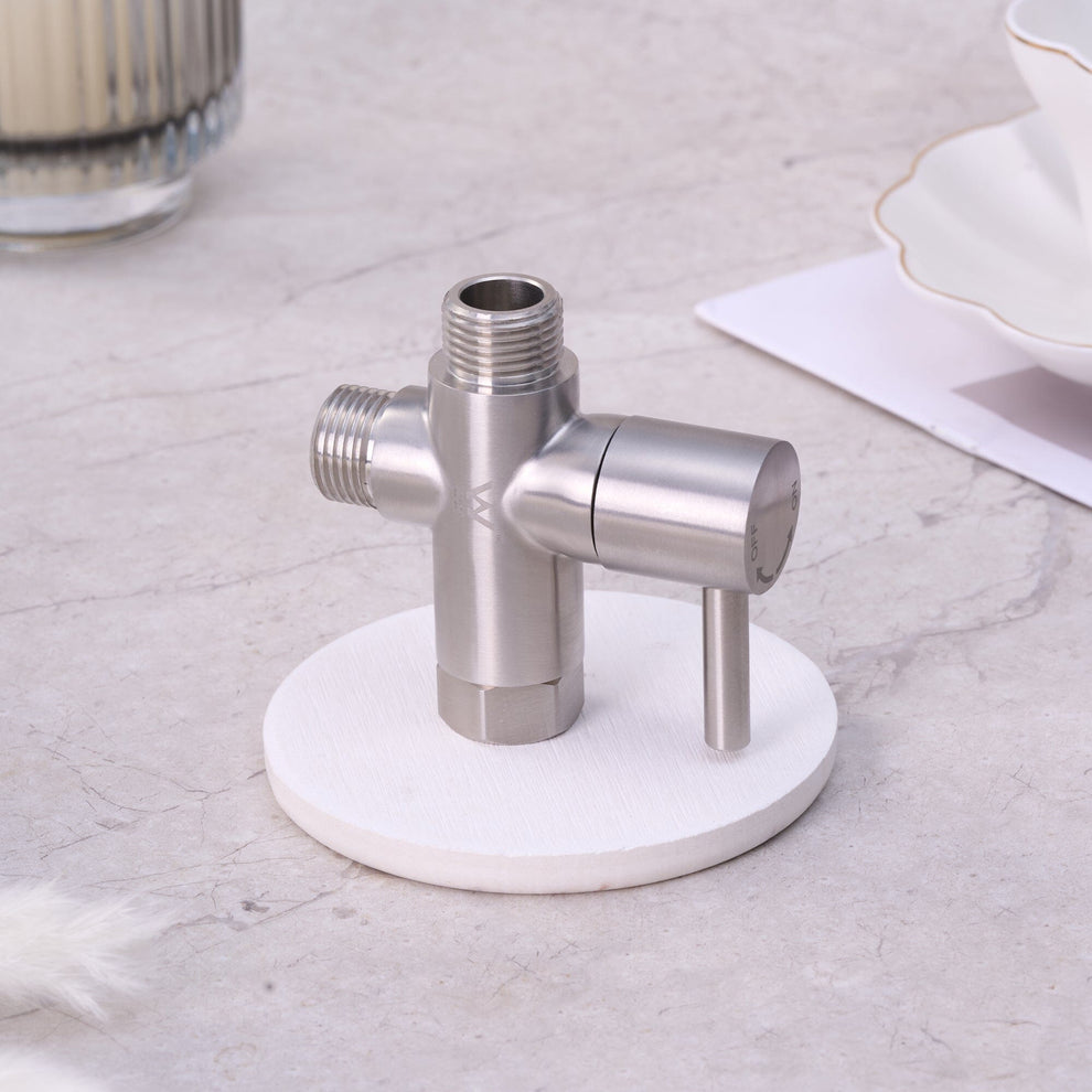 Conor Premium T Adapter T Valve – Silver | Conor Bidet